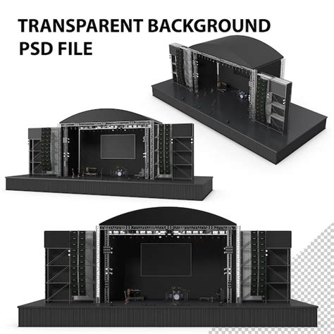 Premium PSD Band Live Stage PNG