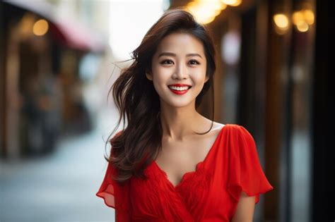 Hermosa Joven Modelo Asi Tica Foto Premium