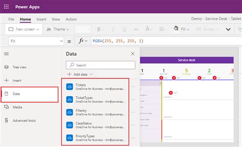 Power Apps Guide Code Template Apps How To Unhide Re Enable The Data Panel Power Apps