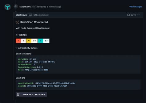 Stackhawk Github Dev First Security Testing In Github