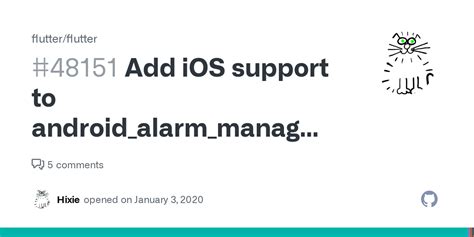 Add Ios Support To Androidalarmmanager Bgtaskscheduler · Issue