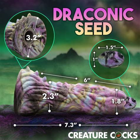 Dragon Spawn Dragon Ovipositor Silicone Dildo With Eggs Xr Brands