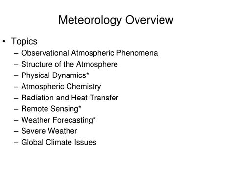 Ppt Geu 0047 Meteorology Lecture 01 Introduction To Weather And Climate Powerpoint
