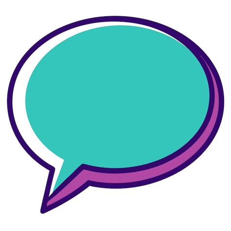 Speech Bubble Clipart Cartoon Style Vector Illustration Premium Ai