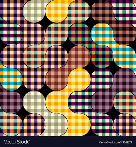 Geometric Abstract Pattern Intersection Style Vector Image