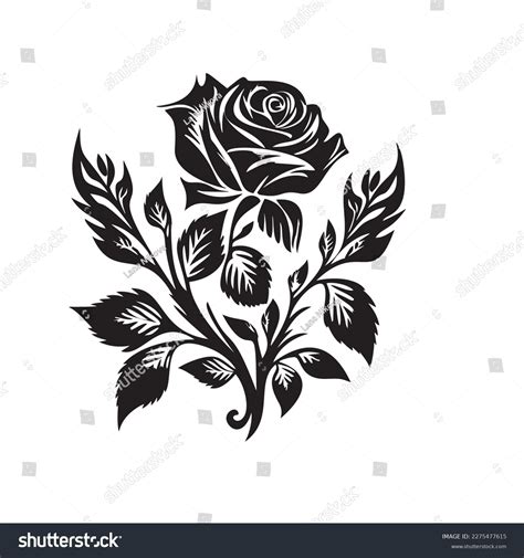 Simple Rose Stencils