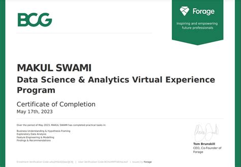 Makul Swami On Linkedin Dataanalysis Sql Datascience Bcg Forage Connections Data