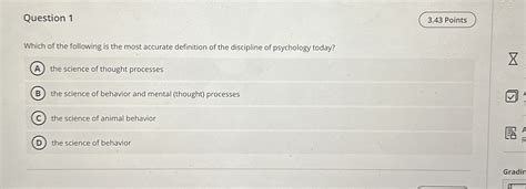 Solved Question 1343 ﻿pointswhich Of The Following Is The