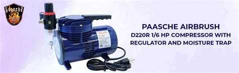 Paasche D220r 14 Hp Compressor With Regulator And Moisture