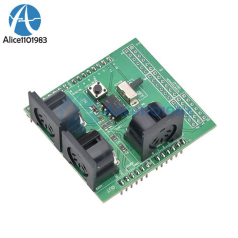 Midi Shield Musical Breakout Board Instrument Digital Interface Adapter Plate Ebay