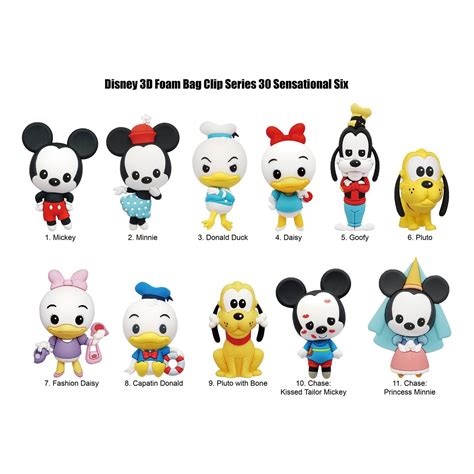 Disney Series 30 Figural Bag Clip Random 6 Pack