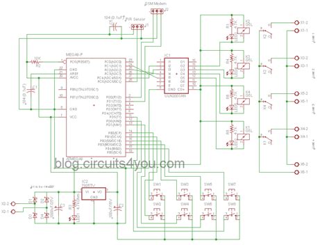 Home Automation Using Gsm Circuit Diagram Control Arduino Gs