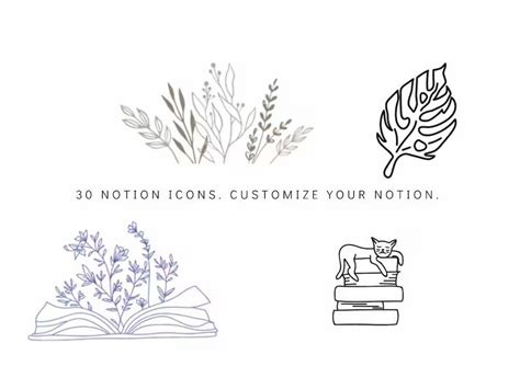 Notion Templates Icons Notion Icon Files Custom Notion Floral Icons