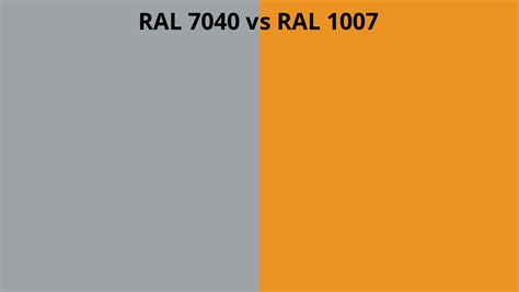 Ral 7040 Vs 1007 Ral Colour Chart Uk