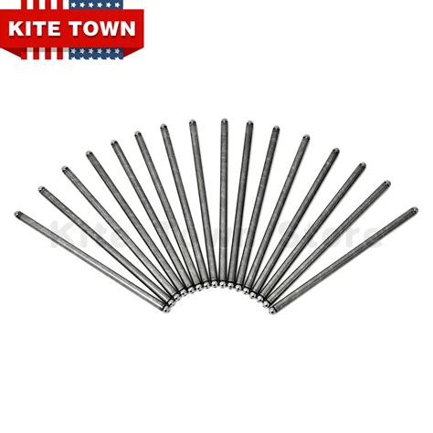 16pcs For Gm Ls 516 Hardened 7400 Pushrods Ls1 Ls3 48l 53l 57l 6