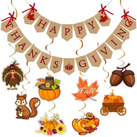 Happy Thanksgiving Banner Clip Art