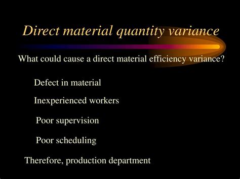 Direct Materials Quantity Variance Explanation Formula Reasons Example Universal Trading