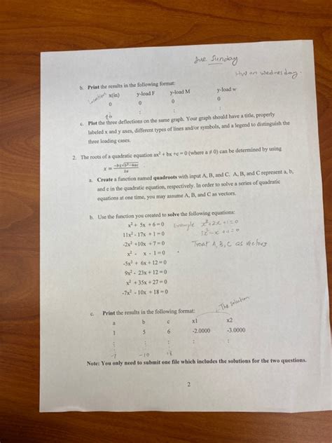 Solved Me 1311 Matlab For Engineers With Applications Lab
