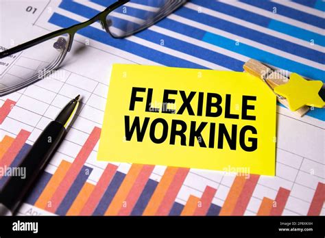 Flexible Working Text In The Office Notebook With Office Tools