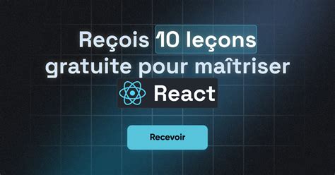 formation apprendre react pour créer des applications web