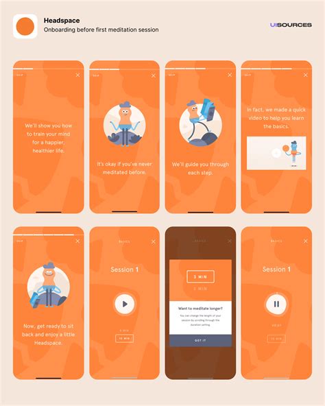 Headspace App Breathe Sleep Relax And Focus Ui Sources