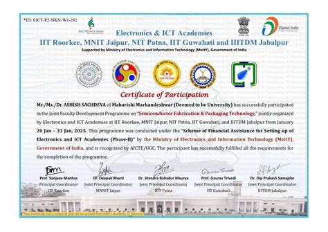 Semiconductortechnology Facultydevelopment Lifelonglearning Dr Ashish Sachdeva