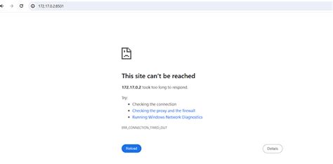 Unable To Connect To The Docker Container From The Host Browser On Windows Windows Server