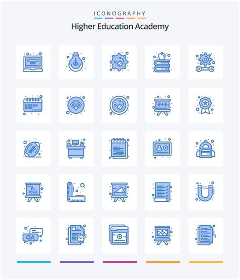 Premium Vector Creative Academy 25 Blue Icon Pack Such As Engineering