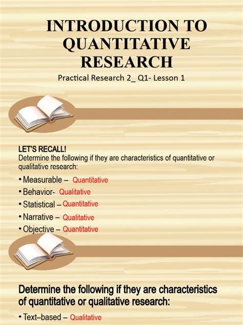 Q1 Lesson 1 Introduction To Quantitative Research Pdf Quantitative Research Statistics