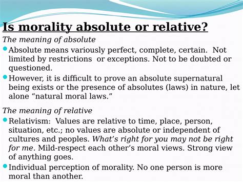 3 Absolutism Vs Relativism Pptx Pdf