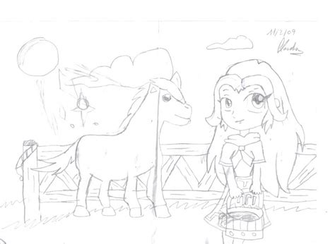 Malon And Epona By Diaxa On Deviantart
