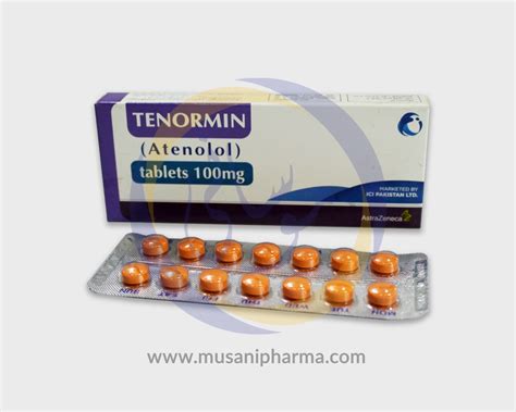 Tenormin Tablet 100mg Atenolol Ici Musani Pharma Nutraceuticals