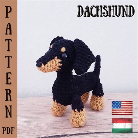 Dachshund Crochet Pattern Etsy Dog Pattern Crochet Patterns Dachshund