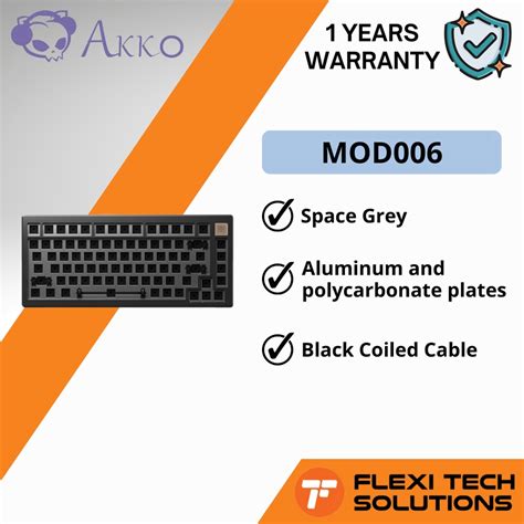 Akko Mod006 Barebone Keyboard Space Grey Year Of Tiger Flexi Tech