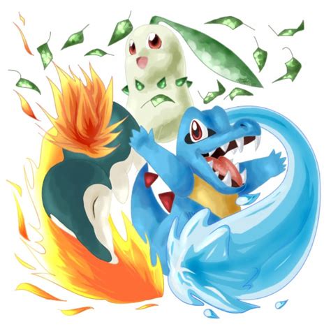 Johto Starters Wallpaper Pokémon 10 Amazing Works Of Gen Ii Starter