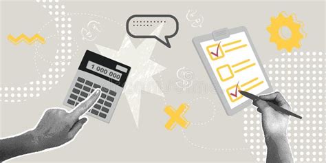 Trendy Halftone Collage Accounting Concept Summarizing Analytics Business Development