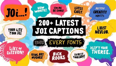 200 Lastest Joi Captions Trending And Viral 2026
