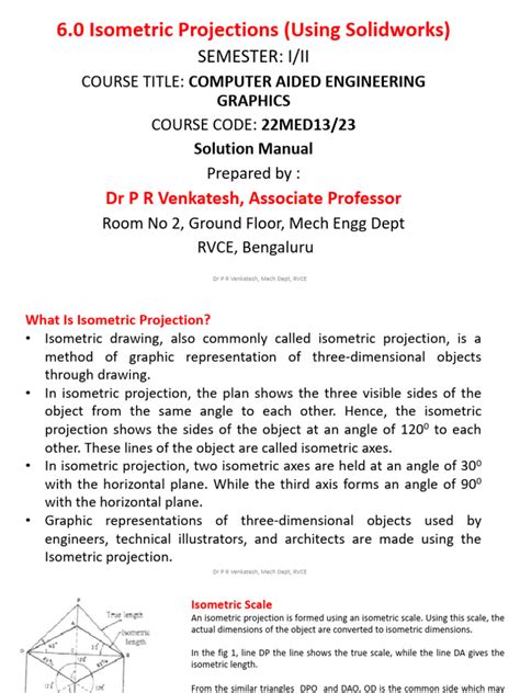 Isometric Projections Solutions In Solidworks Pdf Geometry Euclidean Geometry