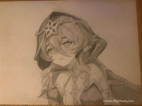 Layla Drawing Genshin Impact Hoyolab