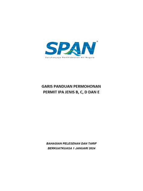 Garis Panduan Permit Ipa Jenis B E Pdf