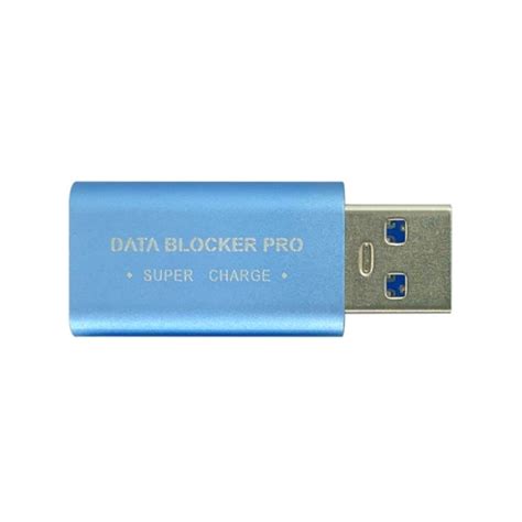 Ge06 Usb 데이터 차단기 고속 충전 커넥터파란색