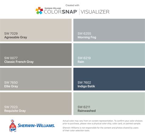 Sherwin Williams Rgb Color Match Educational Printable Activities