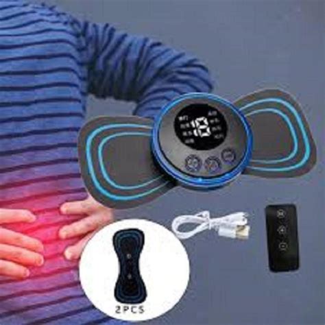 Ems Mini Neck Pulse Massager Electric Lcd Display Stretcher Bd