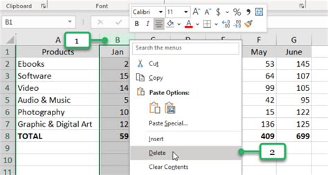 how to delete columns in excel the right way spreadsheeto