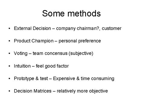 Ae 207 Introduction To Engineering Design Concept Evaluationselection