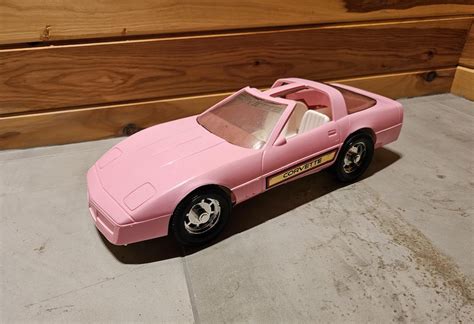 Corvette Barbie Vintage Pink Car Chevrelet Usa 1980s Etsy