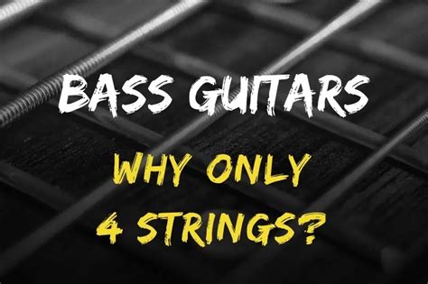 Why Do Bass Guitars Have 4 Strings Bass Guitar Shack