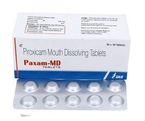 Piroxicam 20mg Tablet At ₹ 377 Box Piroxicam Tablet In Nagpur Id 2853365043888