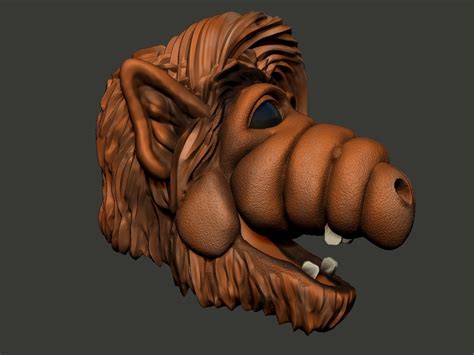 stl file alf mask 👽・3d printer model to download・cults