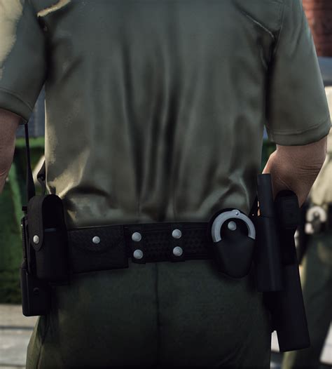 Lapd Belt With Based Green Style X26 Taser Eup Belt